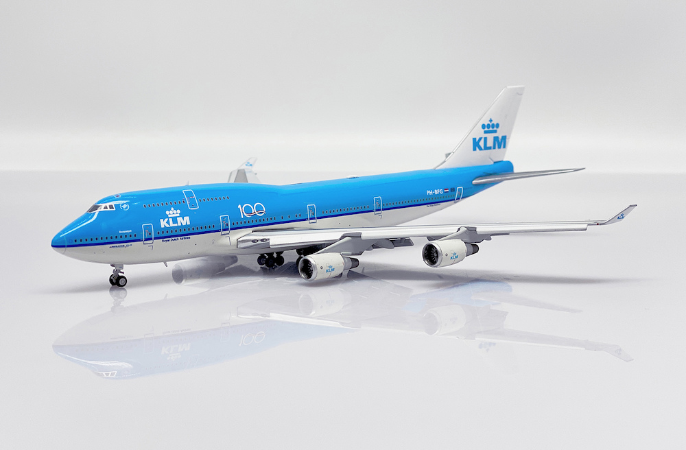 1/400 KLM B747-400 PH-BFG "100" (with Limited Edition Aviationtag) (Fl– Hobbyco Imports