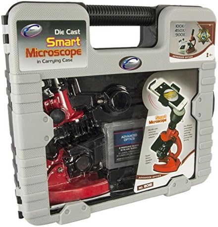 Metal Die-Cast Microscope Set in Carrying Case with Smartphone Adaptor ...