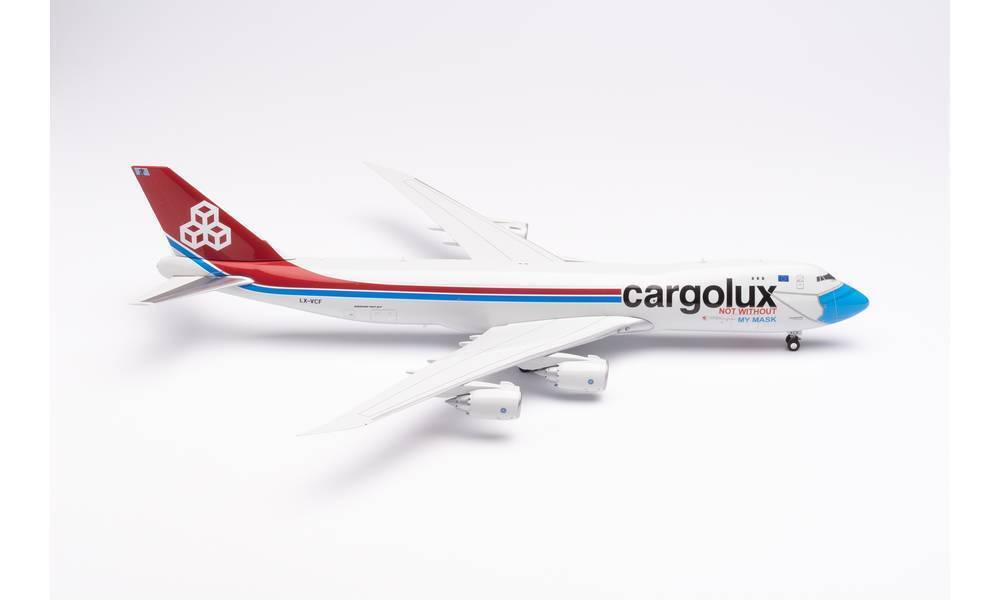 1/200 Cargolux Boeing 747-8F - Not Without My Mask -– Hobbyco Imports