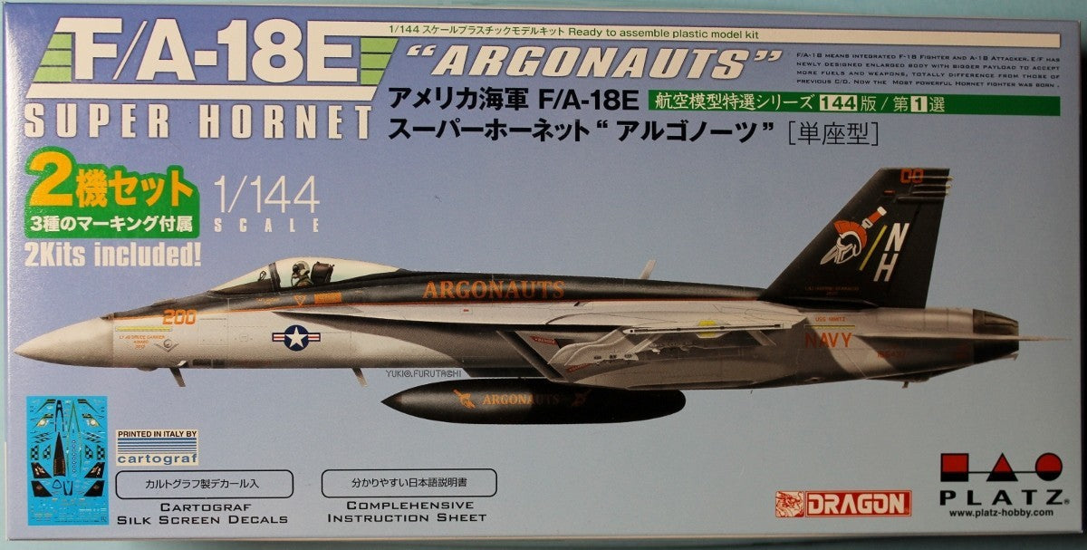 1/144 U.S. Navy F/A-18E Super Hornet "Argonauts" (Single-Seat) (2 Kits ...